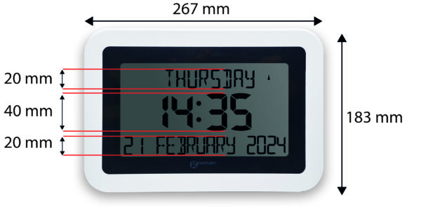 Geemarc VISO10 V2 Easy Dementia Clock - MedicalSupplies.co.uk