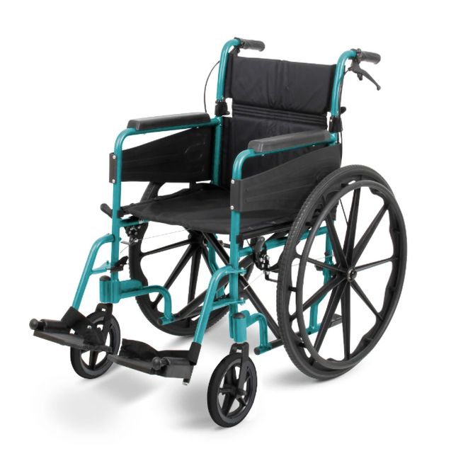 Days Standard Escape Lite Green Wheelchair - MedicalSupplies.co.uk