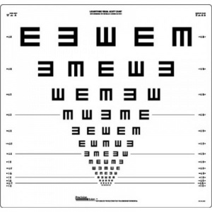 Precision Vision Tumbling 'E' Chart - MedicalSupplies.co.uk