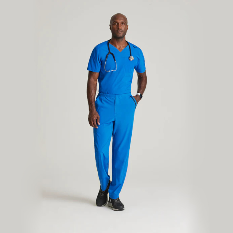 Barco BOT195 Unisex Royal Scrub Top - MedicalSupplies.co.uk
