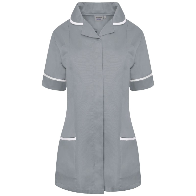 Behrens Men's Tunic (Grey/White) - MedicalSupplies.co.uk