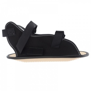 Black Open Toe Cast Sandal - MedicalSupplies.co.uk