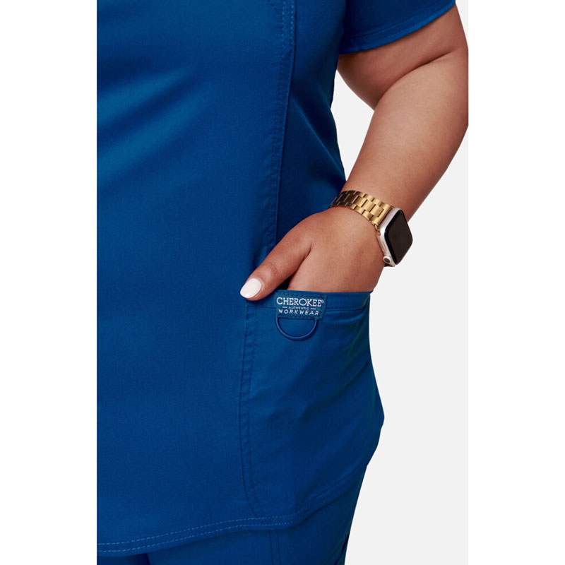 Cherokee WW610 Royal Blue Scrub Top - MedicalSupplies.co.uk