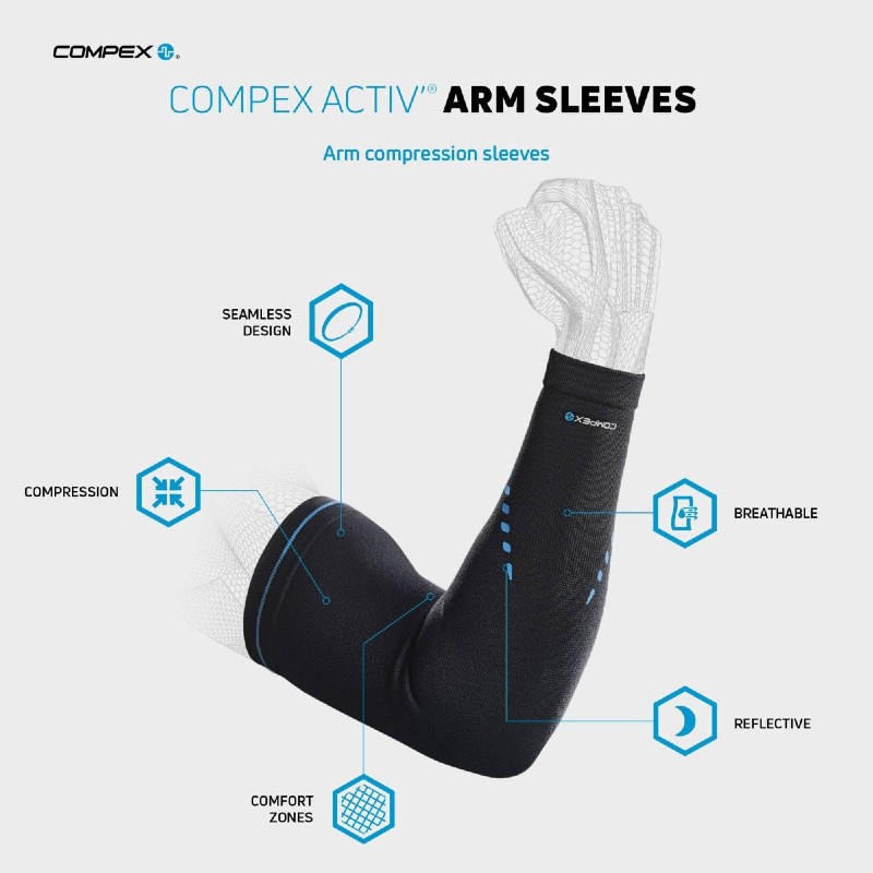 Compex Activ' Compression Arm Sleeves - MedicalSupplies.co.uk