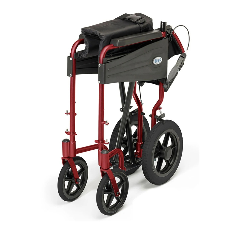 Days Wide Escape Lite Wheelchair Red - MedicalSupplies.co.uk
