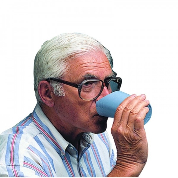 Blue Nose Cut-Out Dysphagia Cup (237ml) - MedicalSupplies.co.uk