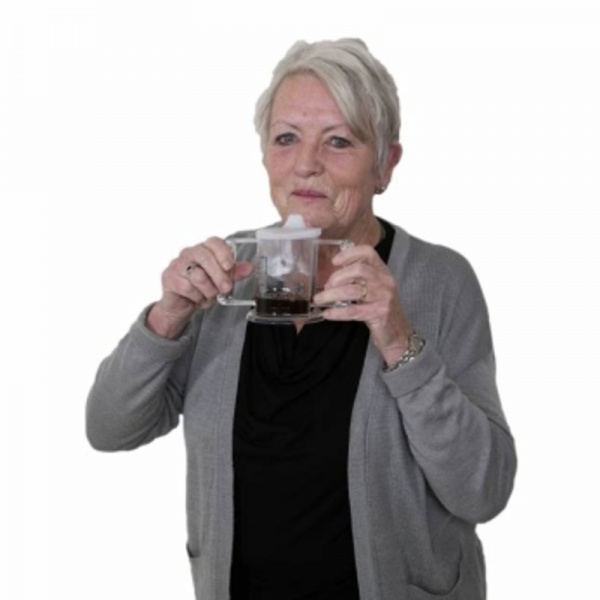 Handy Cup Clear Slanted Drinking Cup - MedicalSupplies.co.uk