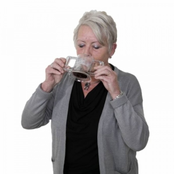 Handy Cup Clear Slanted Drinking Cup - MedicalSupplies.co.uk