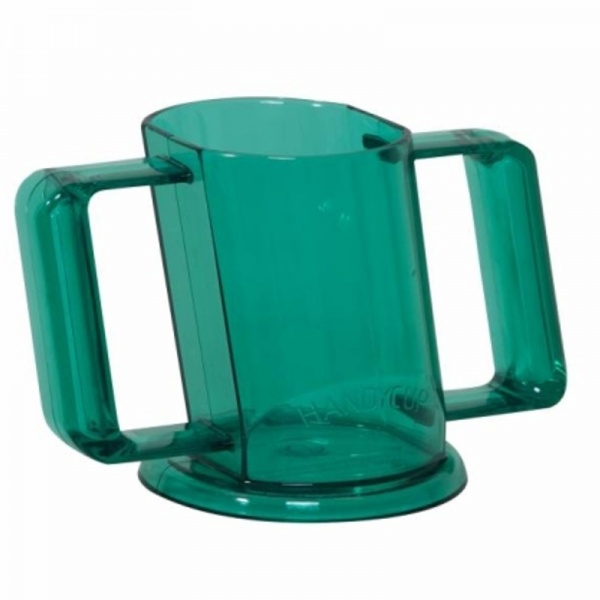 Handy Cup Green Slanted Drinking Cup - MedicalSupplies.co.uk