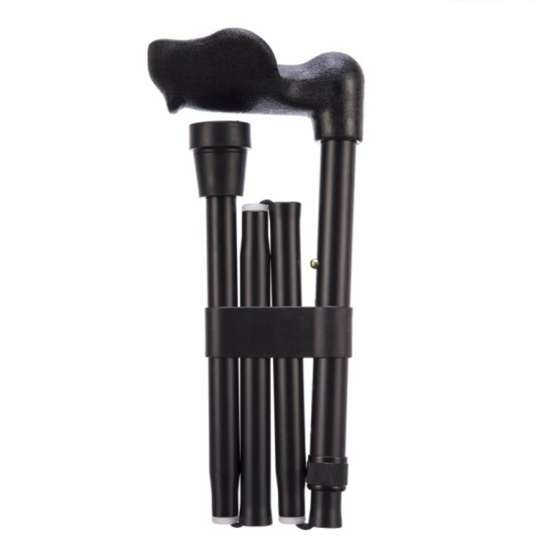 Height-Adjustable Black Grip Cane - MedicalSupplies.co.uk