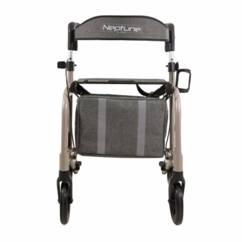 Neptune Folding Rollator (Champagne) - MedicalSupplies.co.uk