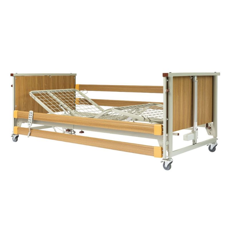Alerta Oak Profiling Bed & Mattress - MedicalSupplies.co.uk