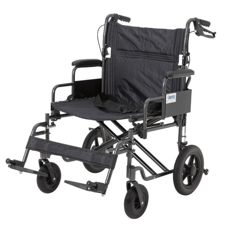 Alerta Heavy-Duty Transit Wheelchair - MedicalSupplies.co.uk
