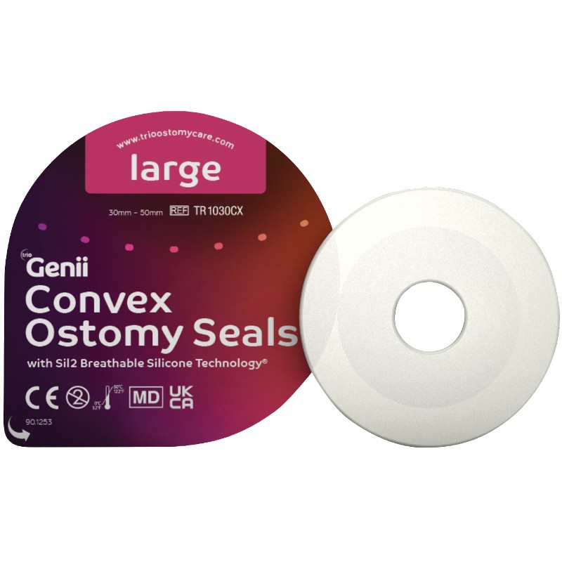 Genii Convex Ostomy Seals (Large) 10pk - MedicalSupplies.co.uk