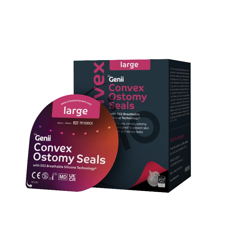 Genii Convex Ostomy Seals (Large) 10pk - MedicalSupplies.co.uk