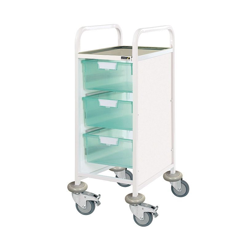 Sunflower Medical Vista 30 Narrow Clinical Procedure Trolley with Three ...