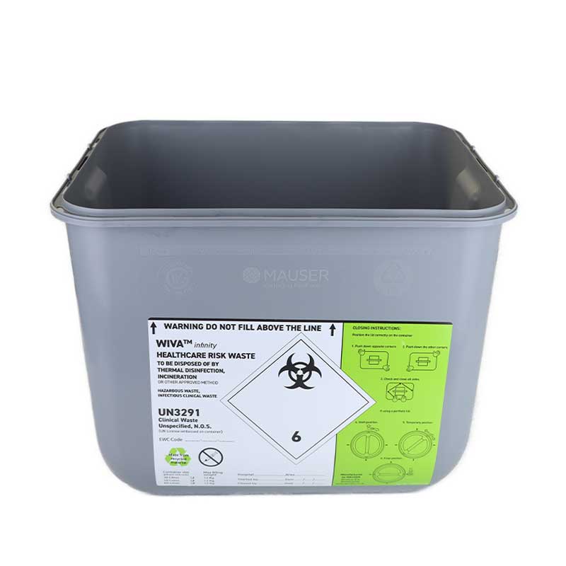WIVA Yellow 30L Clinical Waste Bin Only - MedicalSupplies.co.uk
