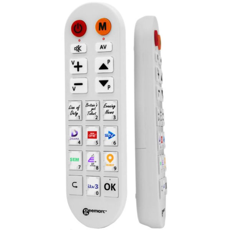 TV PHOTO100 Remote with Big Buttons - MedicalSupplies.co.uk