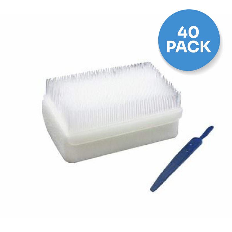 Medline Dry Sterile Surgical Scrub Brush (Box of 40) - MedicalSupplies ...