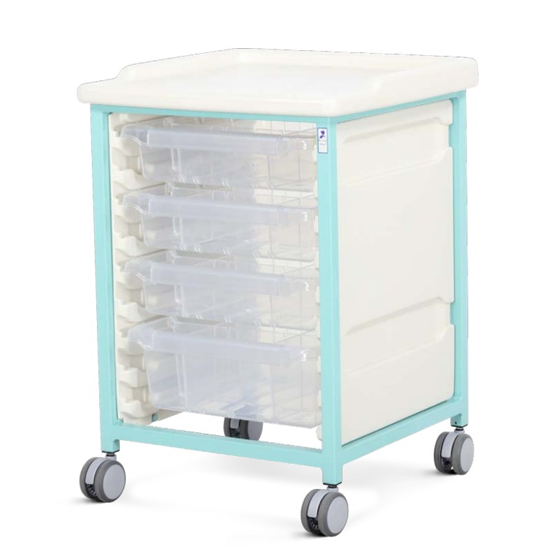 Bristol Maid Short Tray Trolley - MedicalSupplies.co.uk