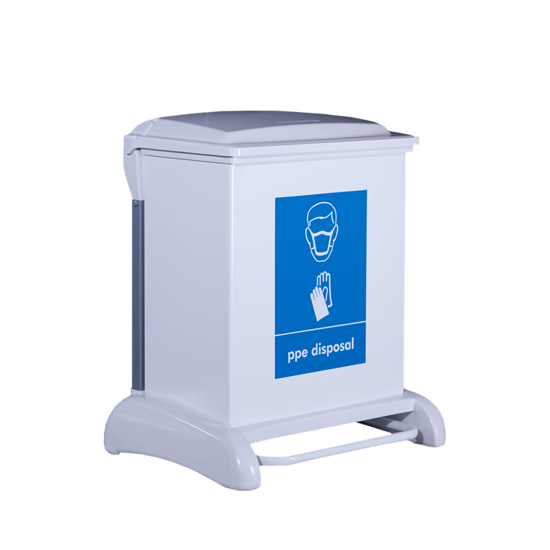 Wybone Plastic PPE Disposal Bin (42L) - MedicalSupplies.co.uk