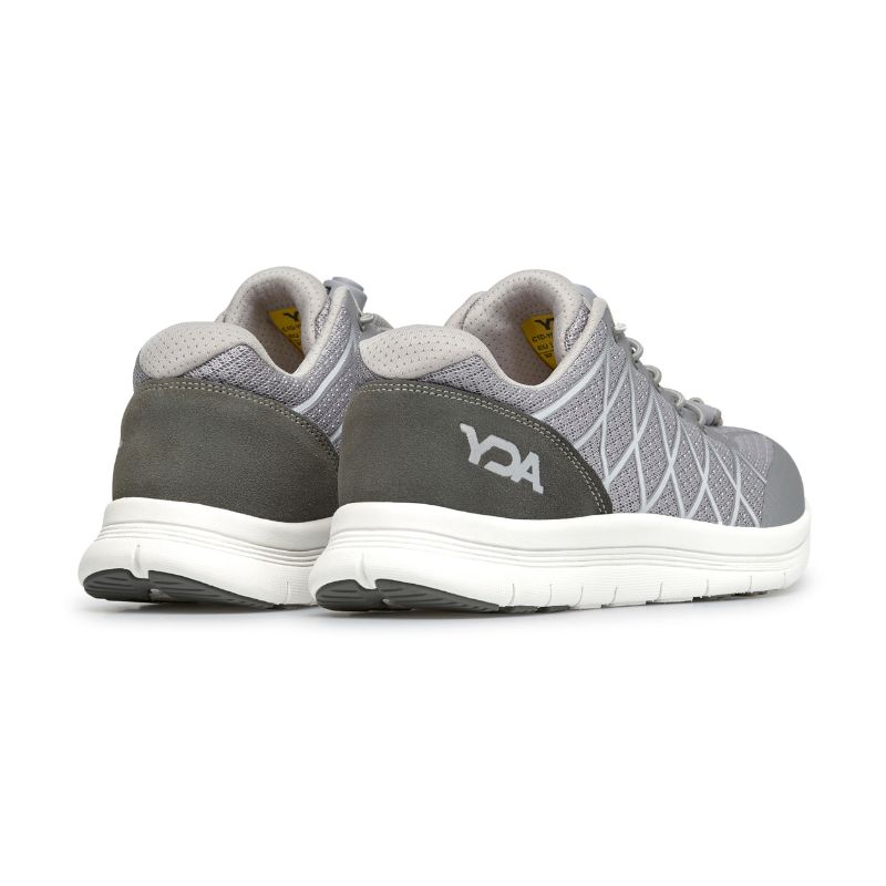 YDA Women's Diabetic Trainers Silver - MedicalSupplies.co.uk