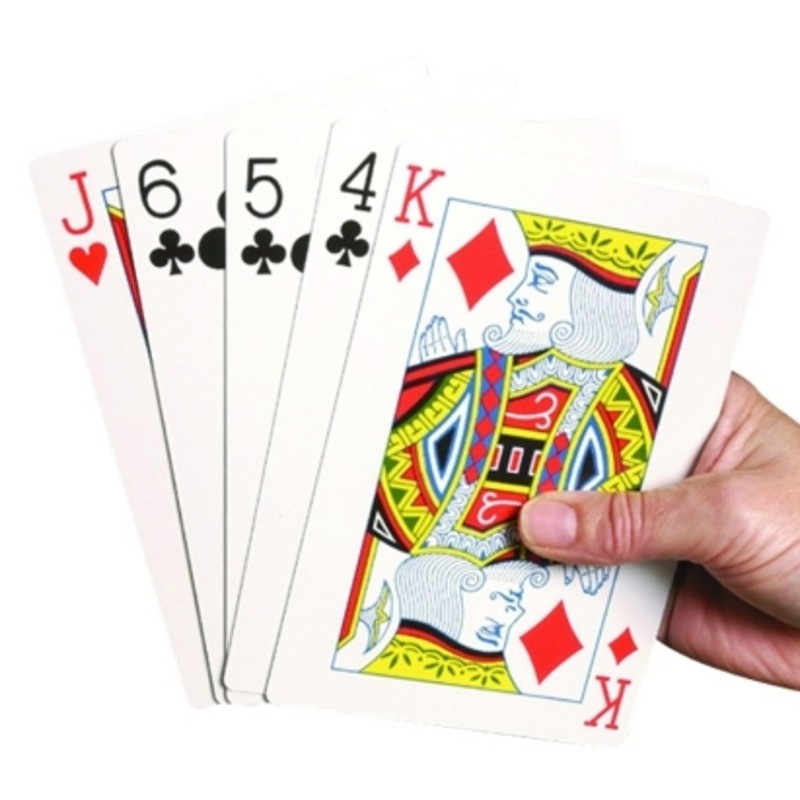 Real Big Playing Cards (15 x 10cm) - MedicalSupplies.co.uk