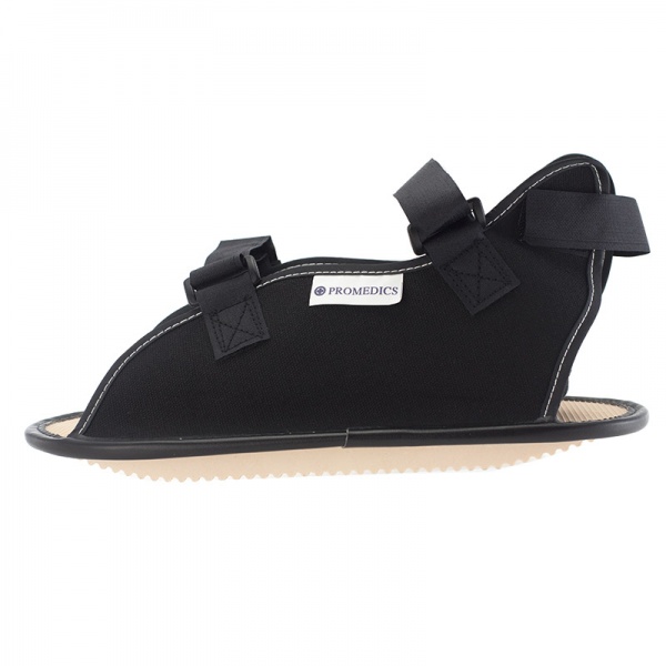 Black Open Toe Cast Sandal - MedicalSupplies.co.uk
