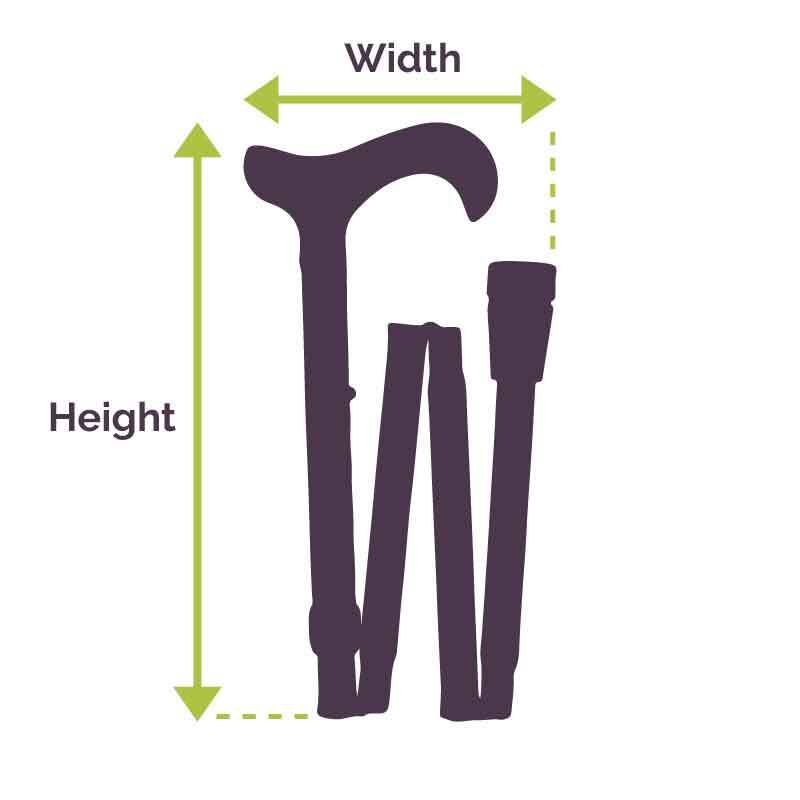Homecraft Folding Walking Stick - MedicalSupplies.co.uk