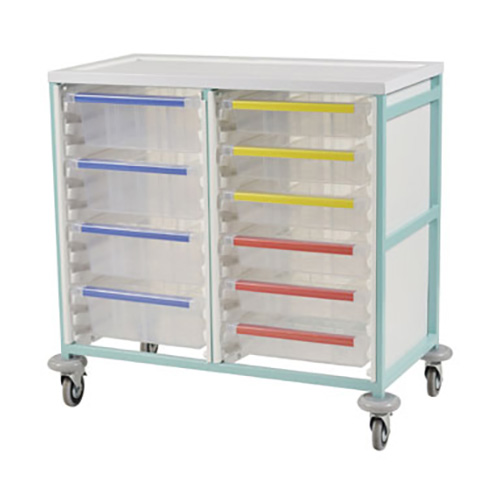 Bristol Maid Mid-Level Double-Column Caretray Trolley with Eight ...
