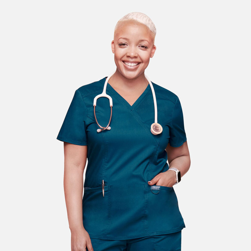 Cherokee WW610 Caribbean Scrub Top - MedicalSupplies.co.uk