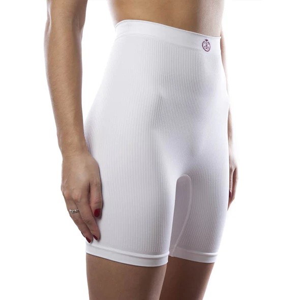 Comfizz Unisex Mid-Length White Boxers - MedicalSupplies.co.uk