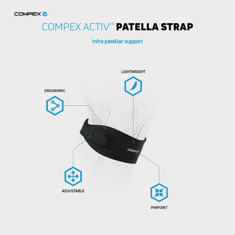 Compex Activ' Patella Knee Strap Band - MedicalSupplies.co.uk