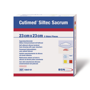 Cutimed Siltec Sacrum Foam Dressing (Pack of 5) - MedicalSupplies.co.uk