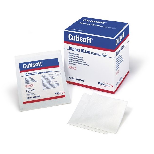Cutisoft Non-Sterile Non-Woven Swabs 10cm x 10cm (Box of 100 Cutisoft ...