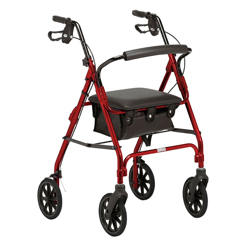 Days 100 Series XS Ruby Red Rollator - MedicalSupplies.co.uk