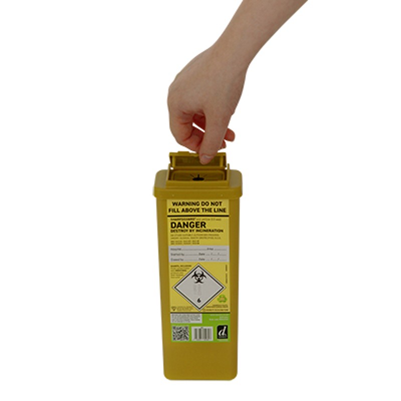 Sharpsguard Yellow 0.5L Sharps Container (Case of 60) - MedicalSupplies ...