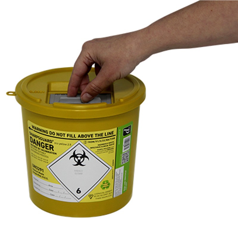 Sharpsguard Yellow 2.5L General-Purpose Sharps Container (Case of 48 ...
