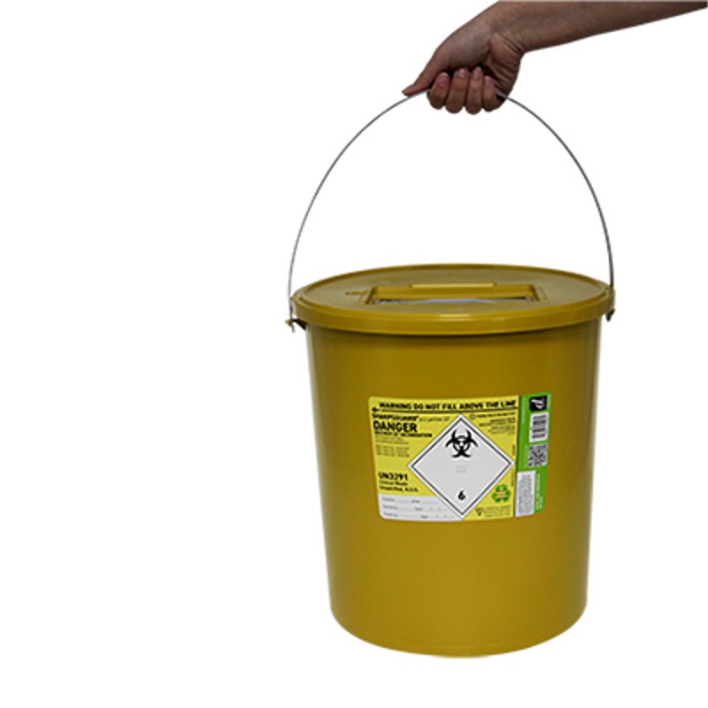 Sharpsguard Yellow 24L High-Volume Sharps Container (Case of 10 ...