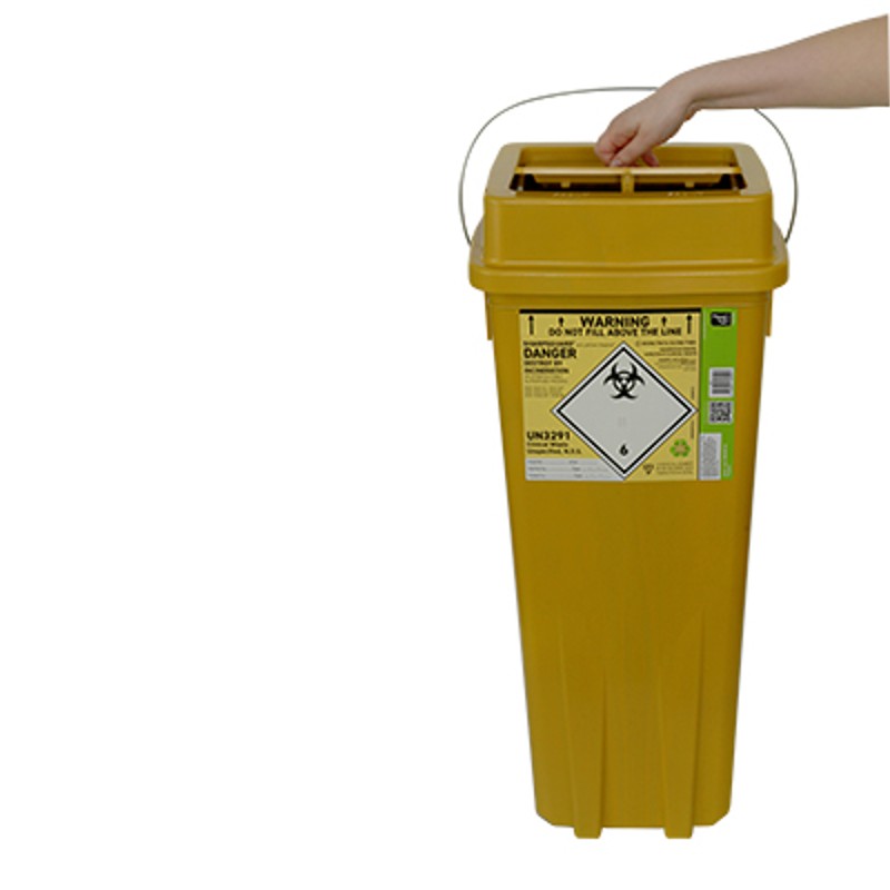 Sharpsguard Yellow 32L Theatre+ Bins - MedicalSupplies.co.uk