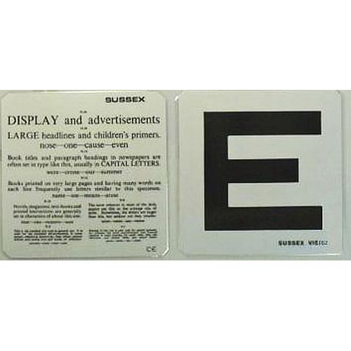 Hand Cards for E/NV Test Types - MedicalSupplies.co.uk