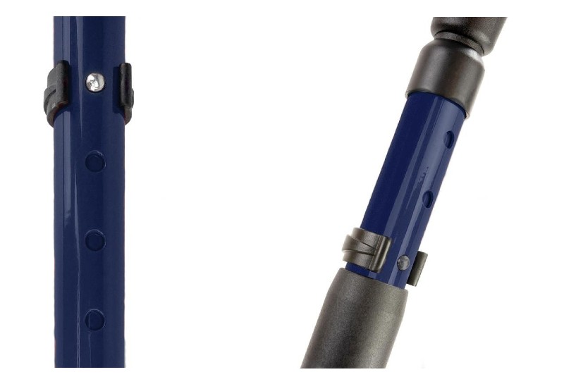 Flexyfoot Comfort Grip Blue Crutch - MedicalSupplies.co.uk