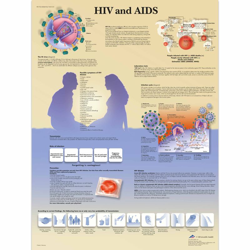 HIV and AIDS Chart - MedicalSupplies.co.uk