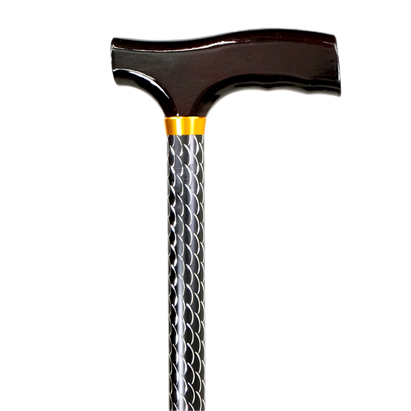 Homecraft Etched Black Walking Stick - MedicalSupplies.co.uk