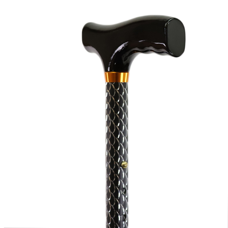 Homecraft Etched-Black Walking Stick - MedicalSupplies.co.uk