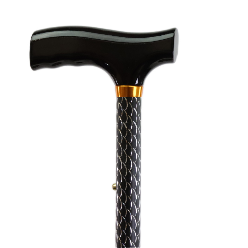 Homecraft Etched-Black Walking Stick - MedicalSupplies.co.uk
