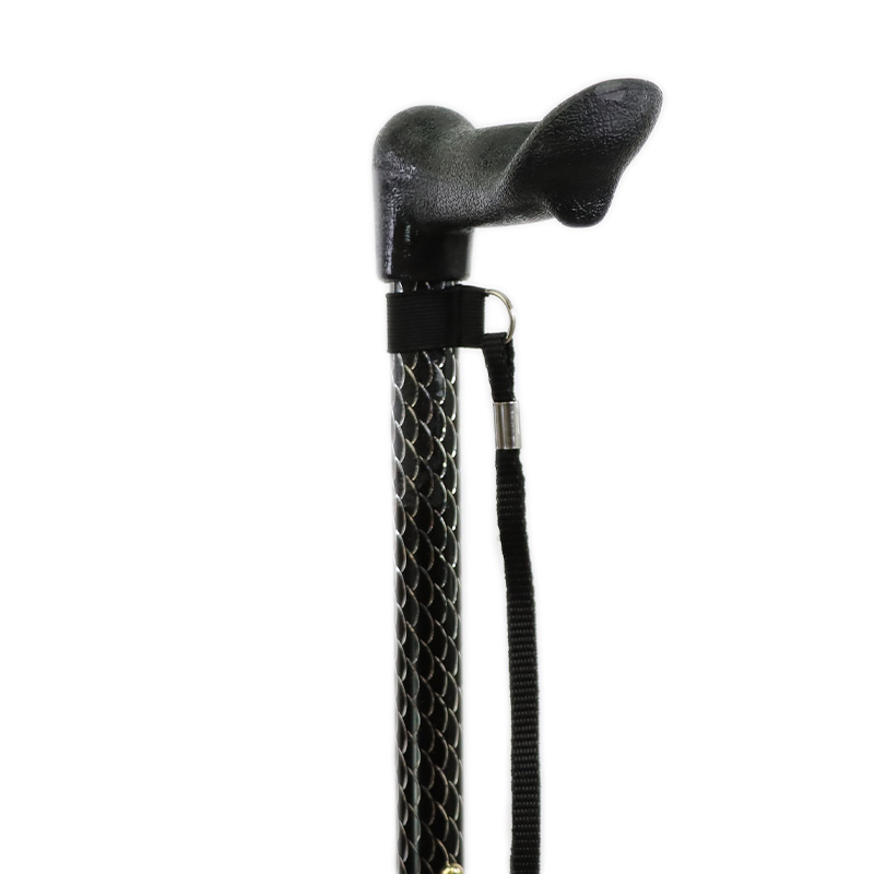 Homecraft Etched Black Walking Stick - MedicalSupplies.co.uk