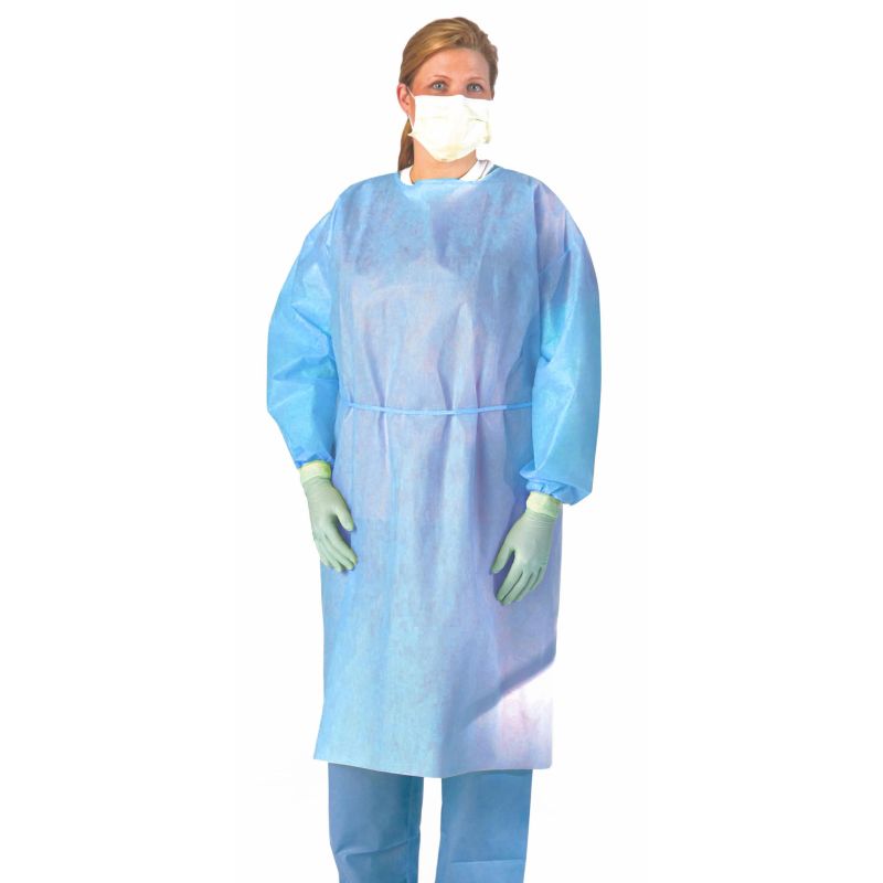Medline Multi-Ply Fluid Resistant Isolation Gown (Pack of 100 ...