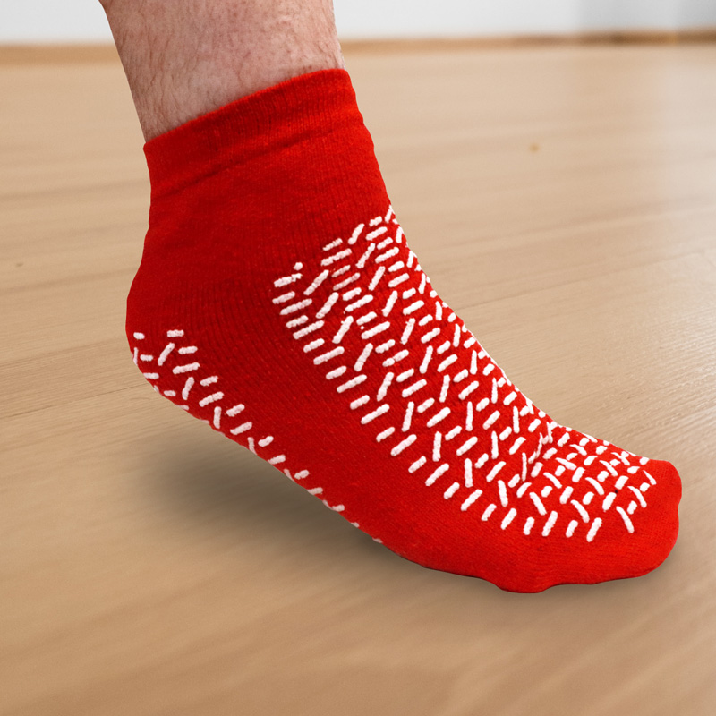 Medline One Size Fits Most Double Tread Hospital Socks (Pair ...
