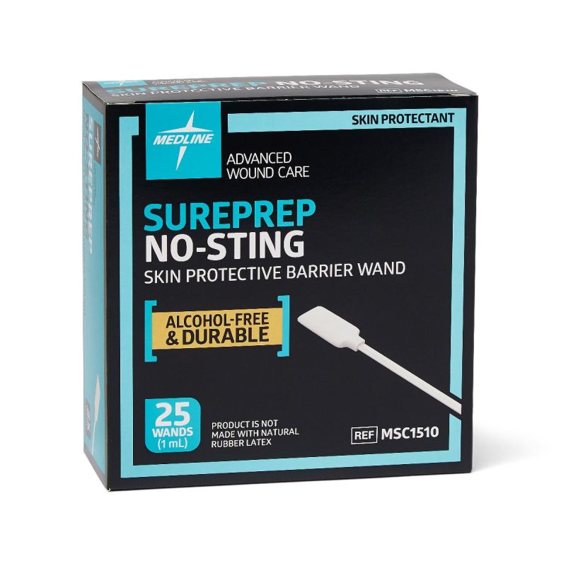 Medline Sureprep Liquid Skin Protectant Wands 1ml (Case of 125 Wands ...
